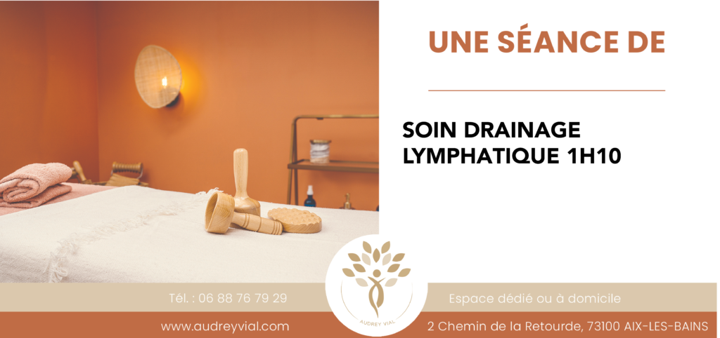 Carte Cadeau - Drainage Lymphatique Manuela Shala - 130€ - Audrey Vial Massage - Aix Les Bains